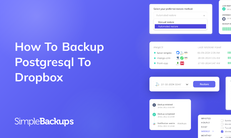 How To Backup Postgresql Stored To Dropbox 8409